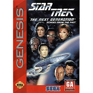 Star Trek Next Generation Echoes From the Past Sega Genesis