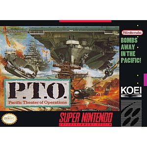 P.T.O. Pacific Theater of Operations SNES Super Nintendo