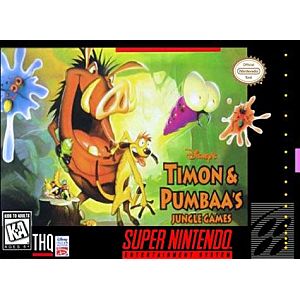 Timon and Pumbaa's Jungle Games SNES Super Nintendo