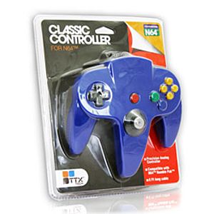 New Nintendo 64 Blue Controller
