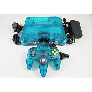Ice Blue Nintendo 64 System Console used
