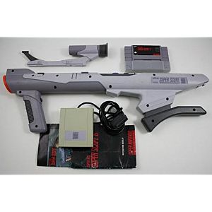 Super Scope Set With Game and Gun Controller SNES Super Nintendo